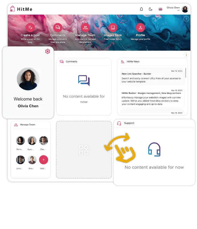 Free Website Builder, Online Store & Social Media Management Tools | HitMe